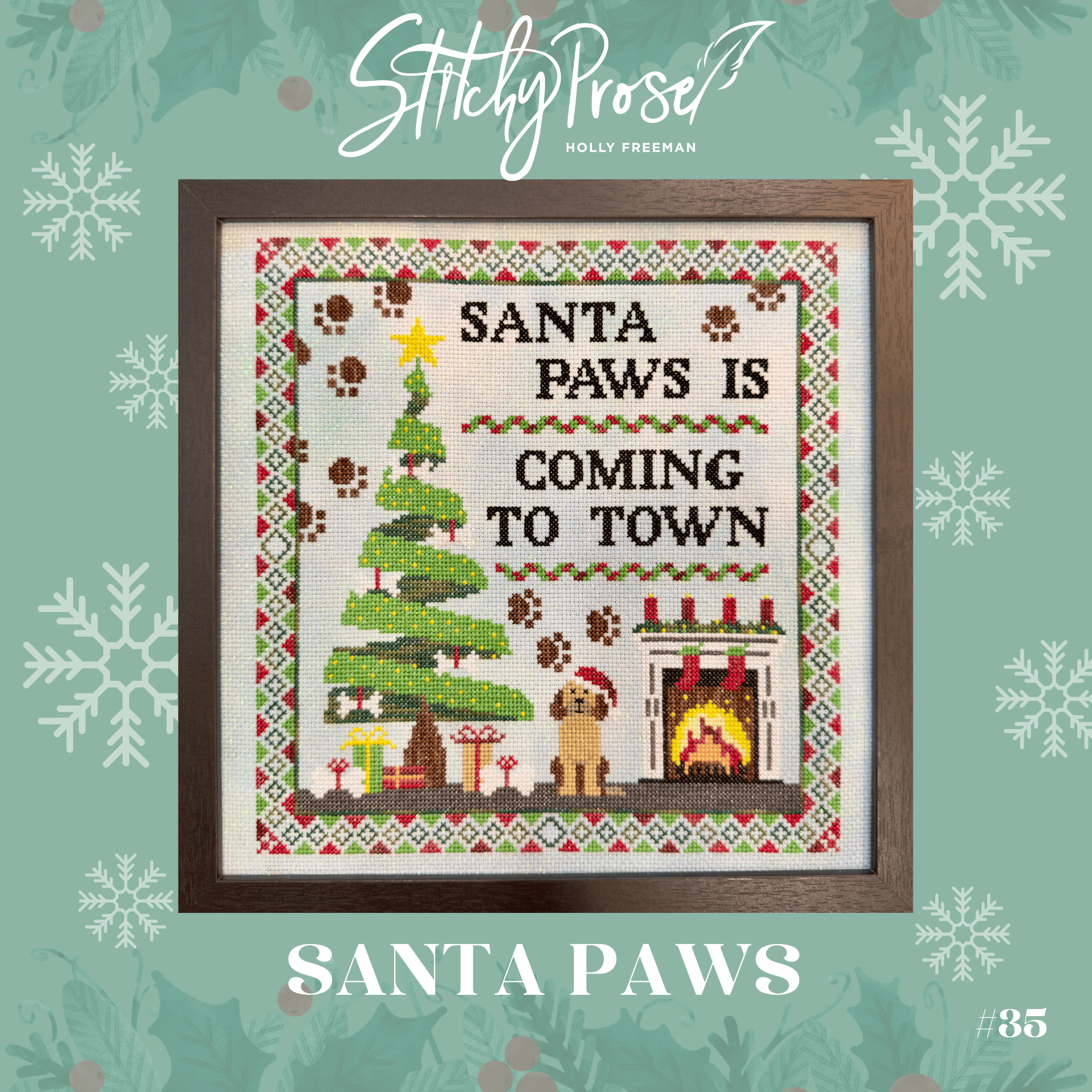 Santa Paws – Thread the Needle Stitchery LLC