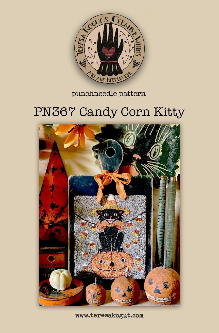 Candy Corn Kitty – Thread the Needle Stitchery LLC